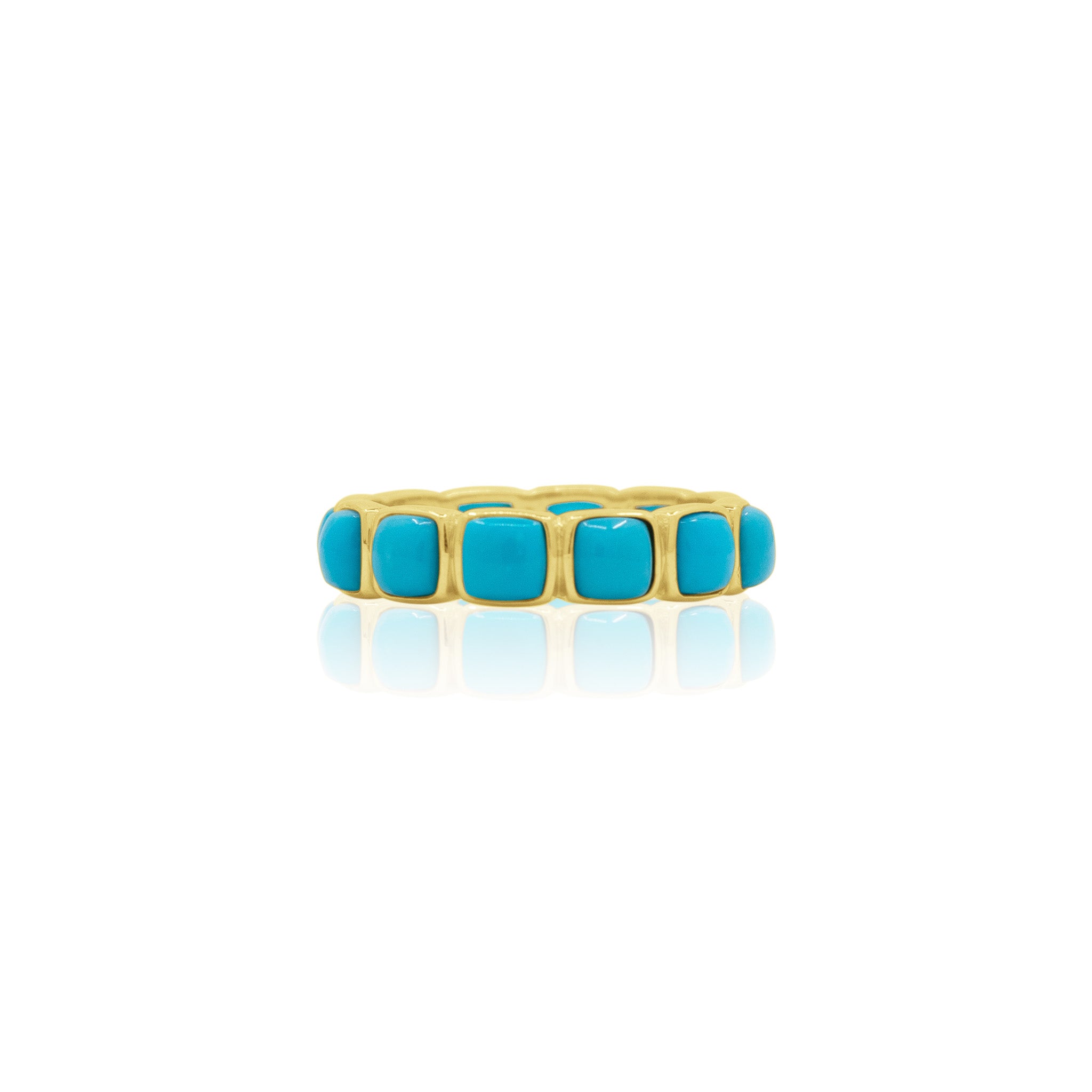 Hayley Style | Turquoise Block Ring